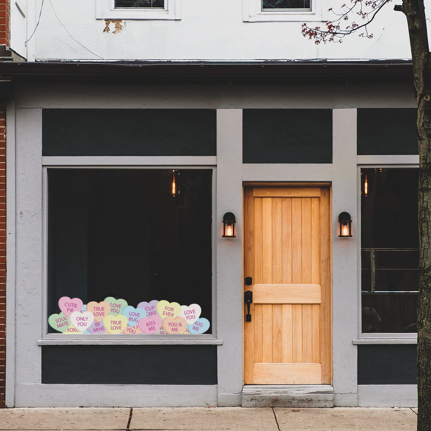 Spread Love with Our Conversation Heart Window Decals | Urbanwalls ...